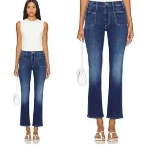 MOTHER | Jeans | New Mother The Patch Pocket Insider Flood High Rise ...